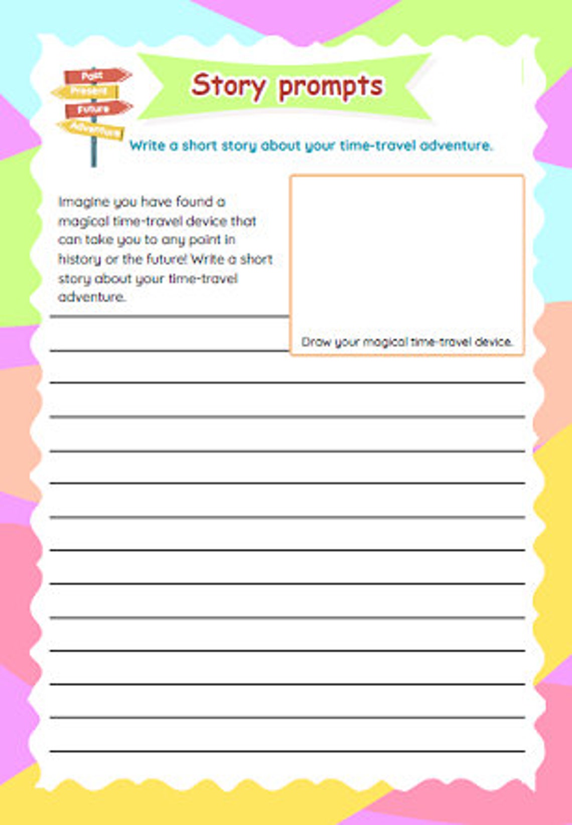 Time Traveller Worksheets Activity Sheets for Kids - History & Future ...