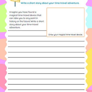 Time Traveller Worksheets Activity Sheets for Kids - History & Future ...