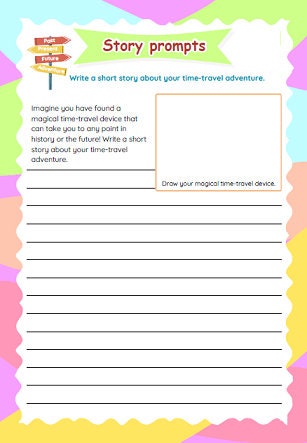 Time Traveller Worksheets Activity Sheets for Kids - History & Future ...