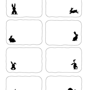 Easter Egg Scavenger Hunt Easter Treasure Hunt Ready to Use Black White ...