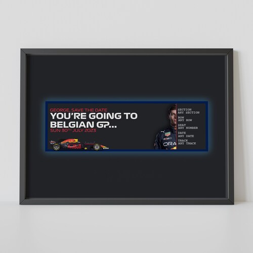 Grand Prix F1 Formula 1 Silverstone Keepsake Save the Date - Etsy