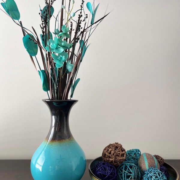 Turquoise Vase - Etsy