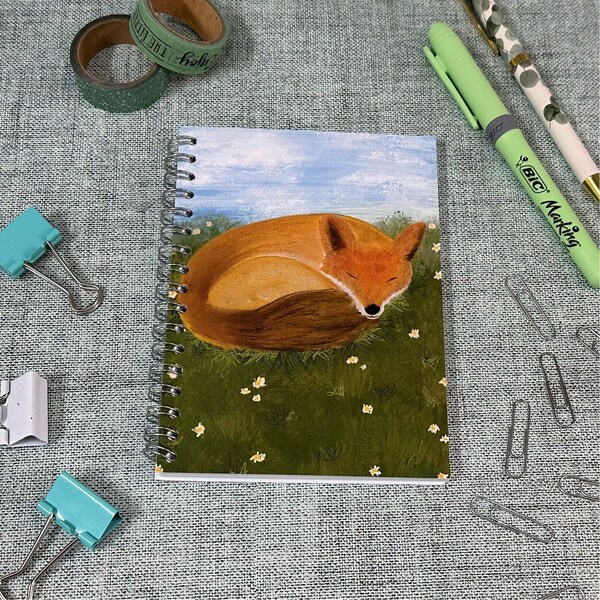 Fox Notebook - Etsy