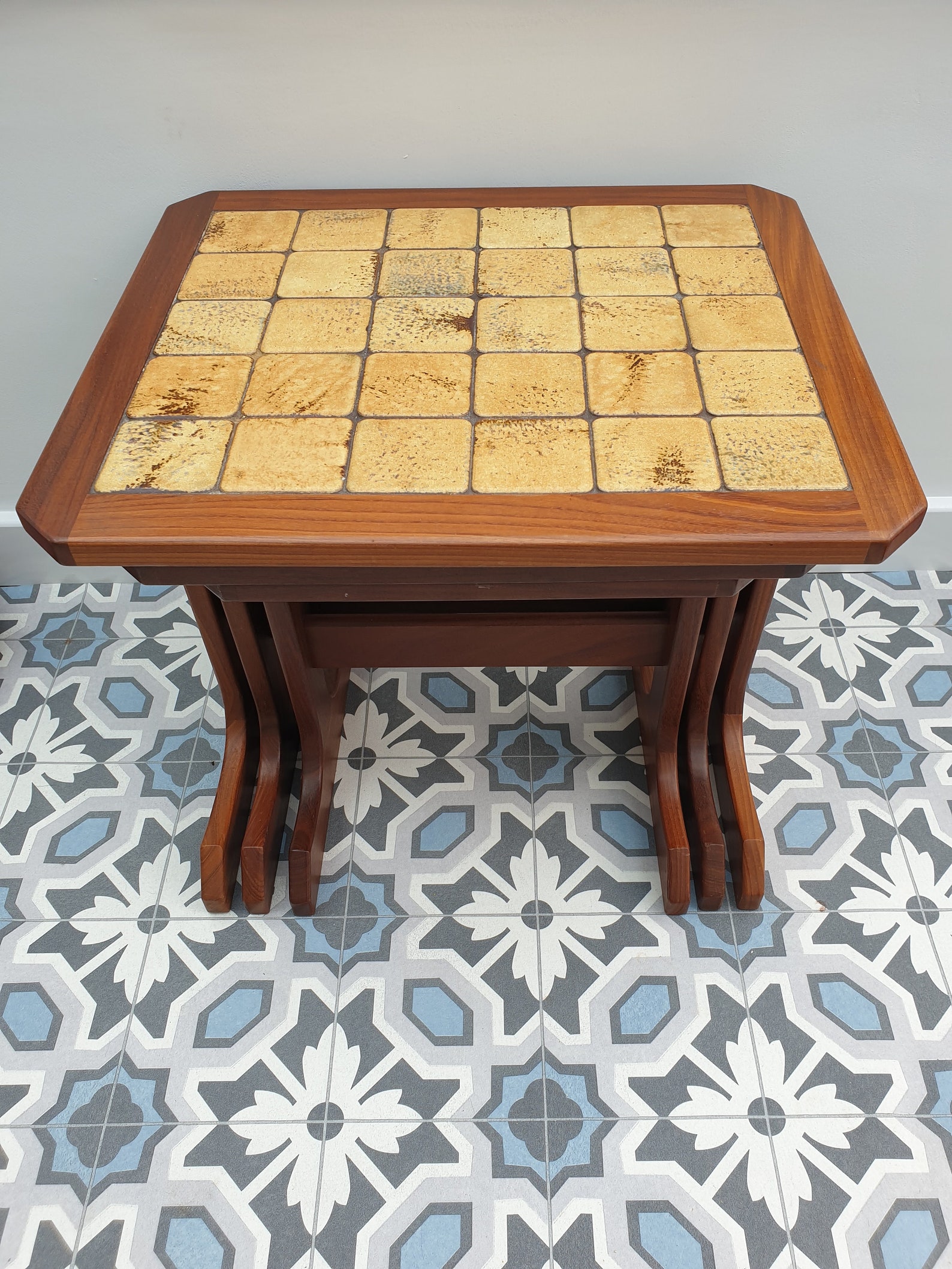 Nest of Tables, Gplan Tile Top Tables - Etsy
