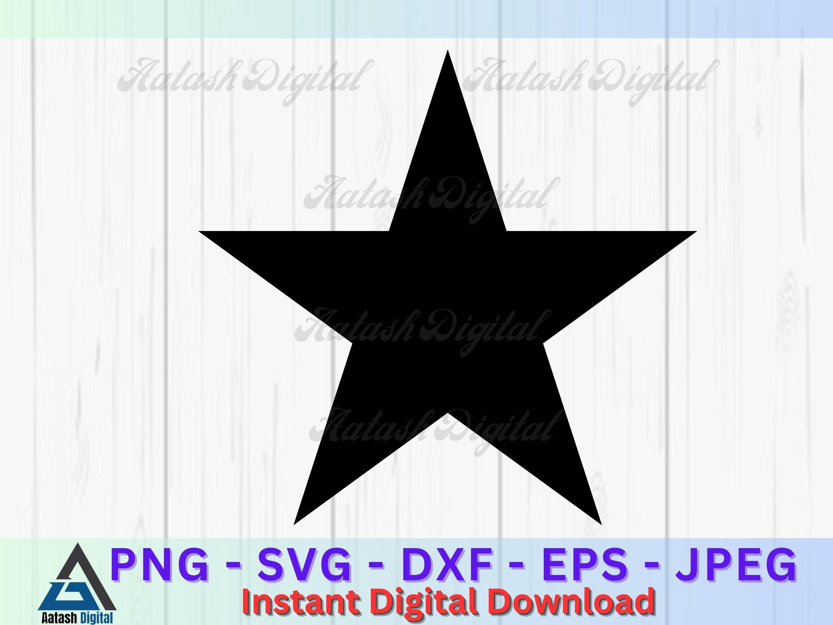 Star SVG Star Cut Star Vector Star Clip Art Cnc Cricut Silhouette ...
