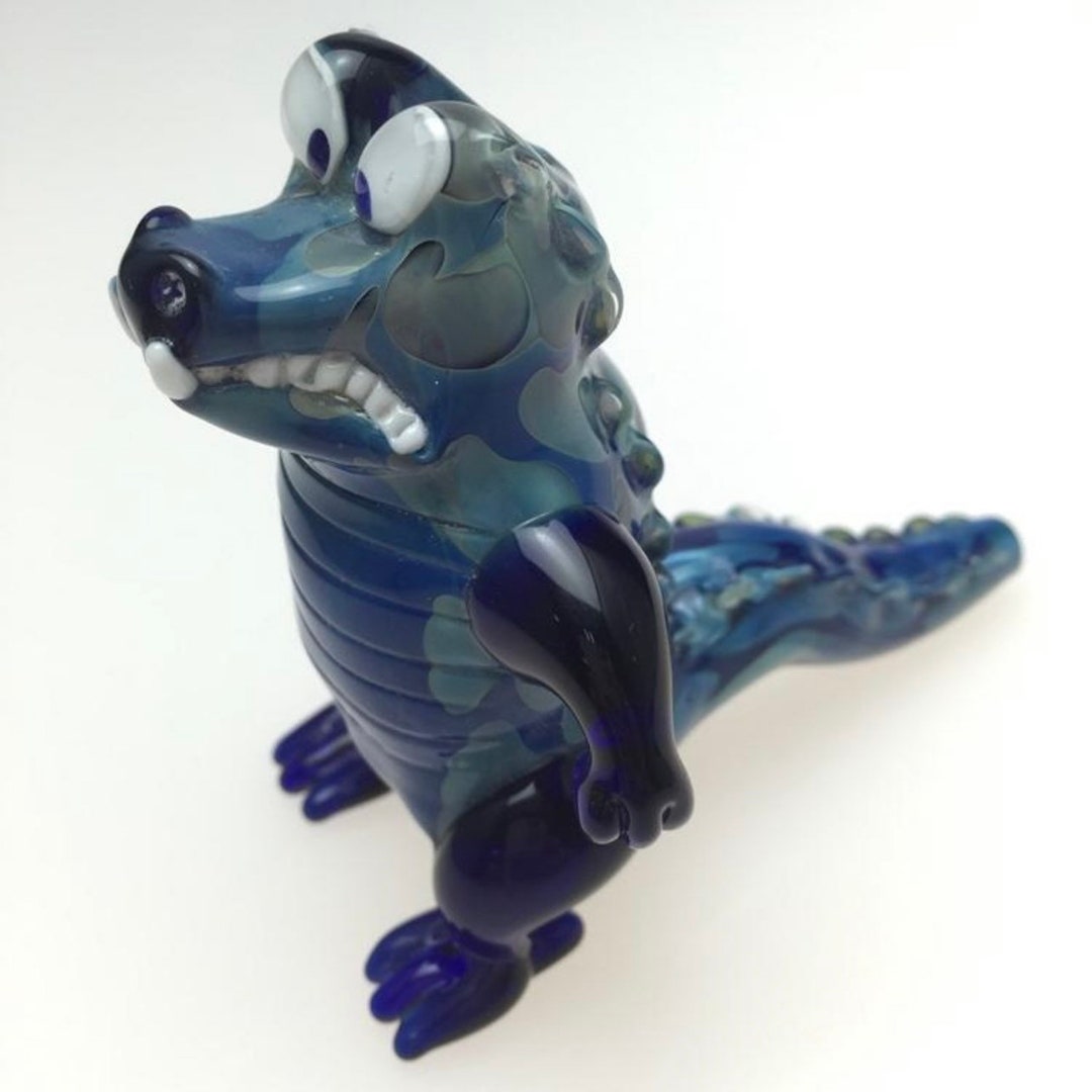 Crocodile Smoking Glass Pipe - Etsy