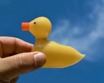 Duck Pipe / Duck Bowl / Quack / Duck Glass Pipe / Smoking Bowl / Yellow ...