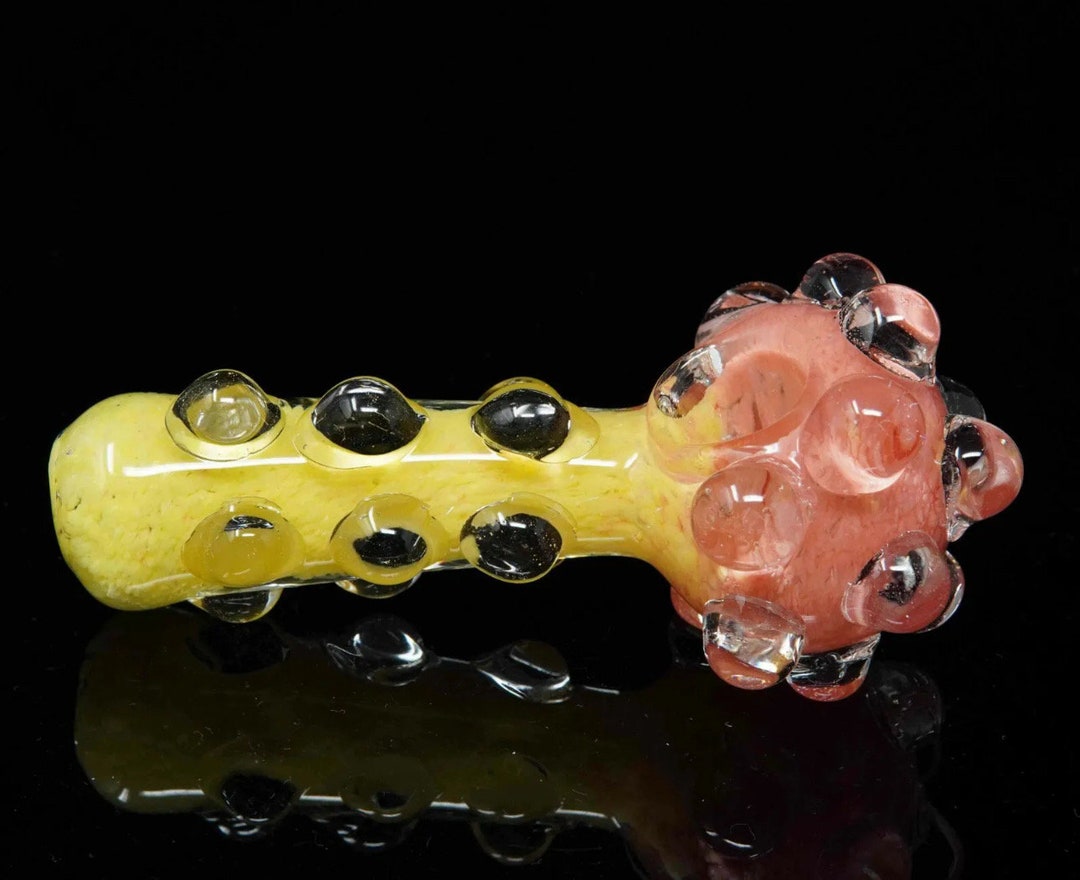 Light Red Yellow Hand Spiky Pipe - Etsy