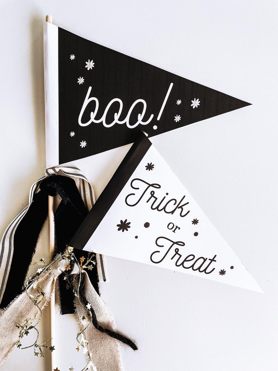 Printable Halloween Pennant Flags - Etsy