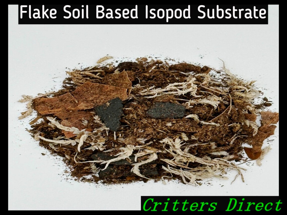 Flake Soil Based Isopod Substrate (4 Qt), by Critters Direct - Etsy