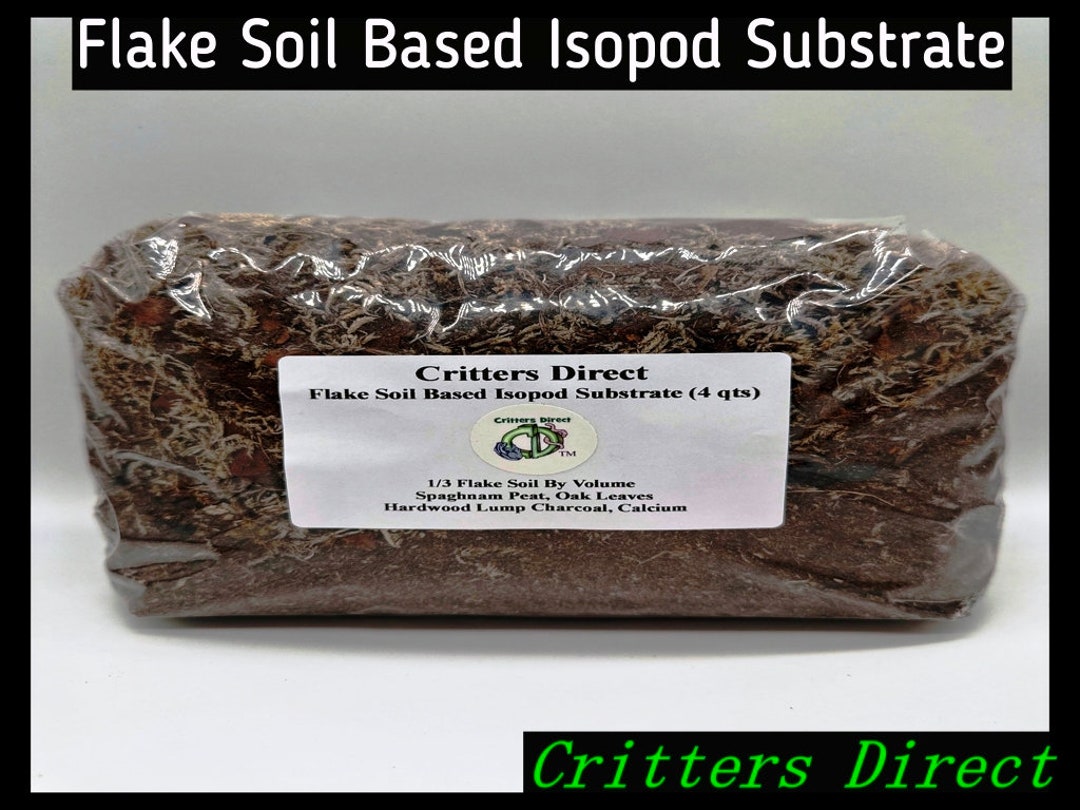 Flake Soil Based Isopod Substrate (4 Qt), by Critters Direct - Etsy
