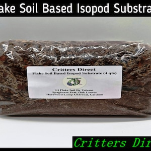 Flake Soil Based Isopod Substrate (4 Qt), by Critters Direct - Etsy