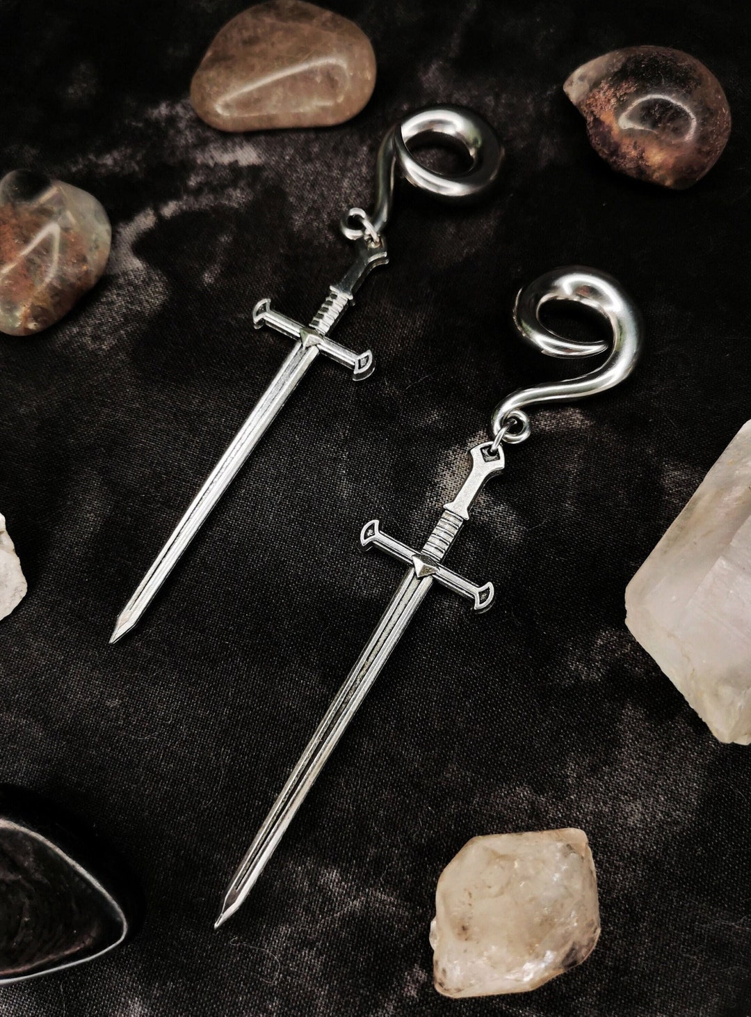 Large Sword Dangle Weights Body Jewelry Hypoallergenic - Etsy