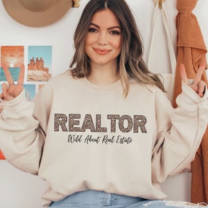 Real Estate Shirts for Women, Realtor Sweatshirt, Trendy Real Estate ...