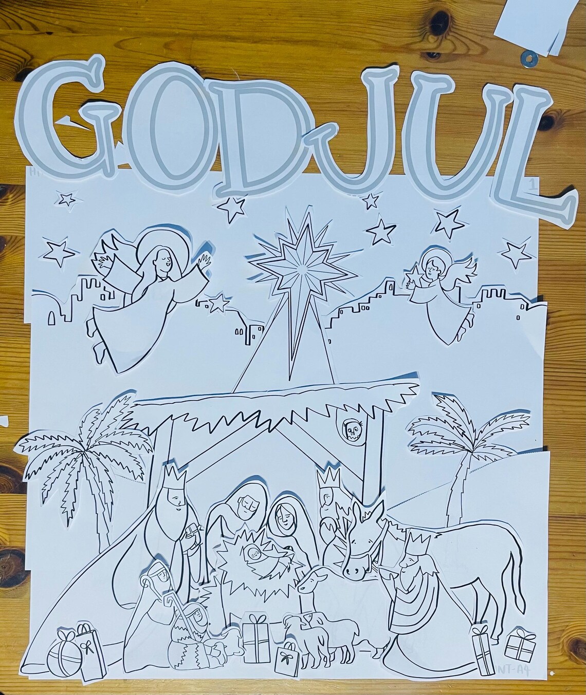 Pdf Advent Activity Pack - Nativity, Colour Cut and Stick, English and ...