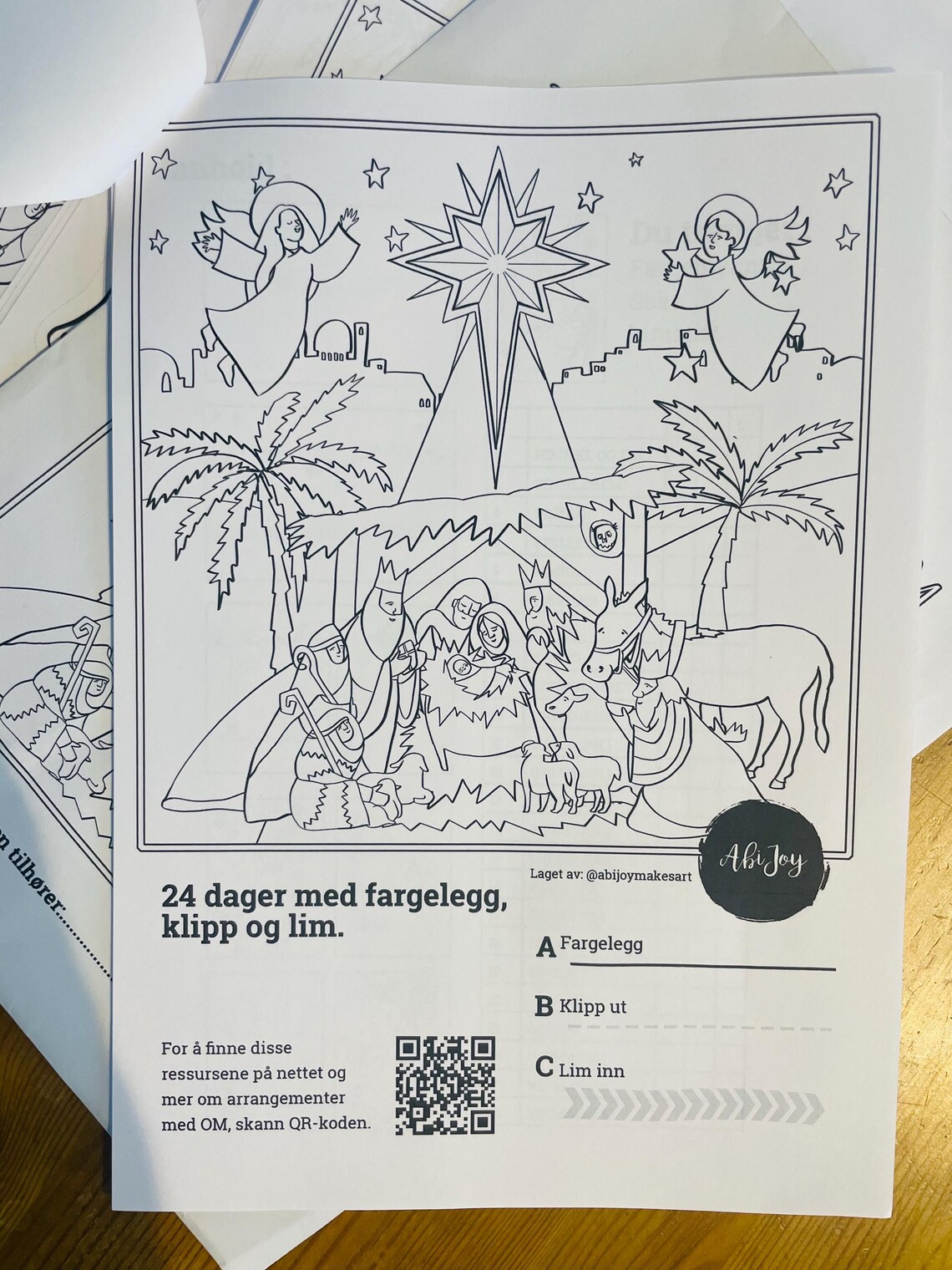 Pdf Advent Activity Pack - Nativity, Colour Cut and Stick, English and ...