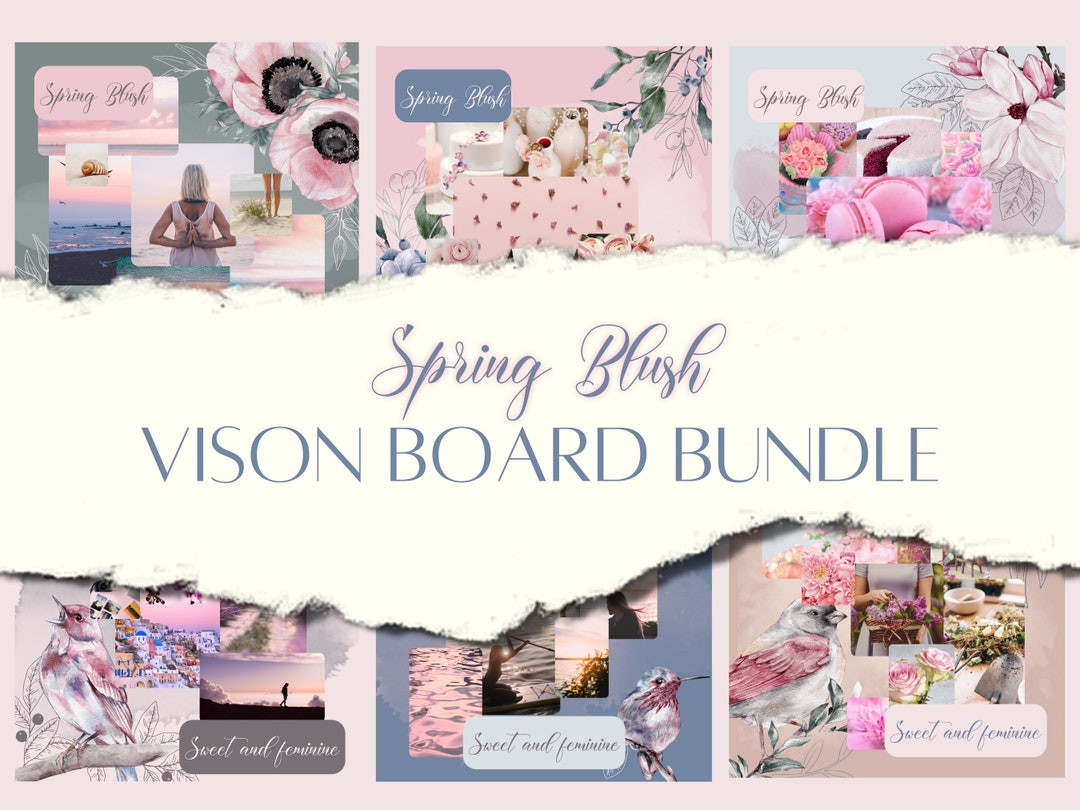 Digital Vision Board Kit | Vision Board Printable | Goal Planner ...