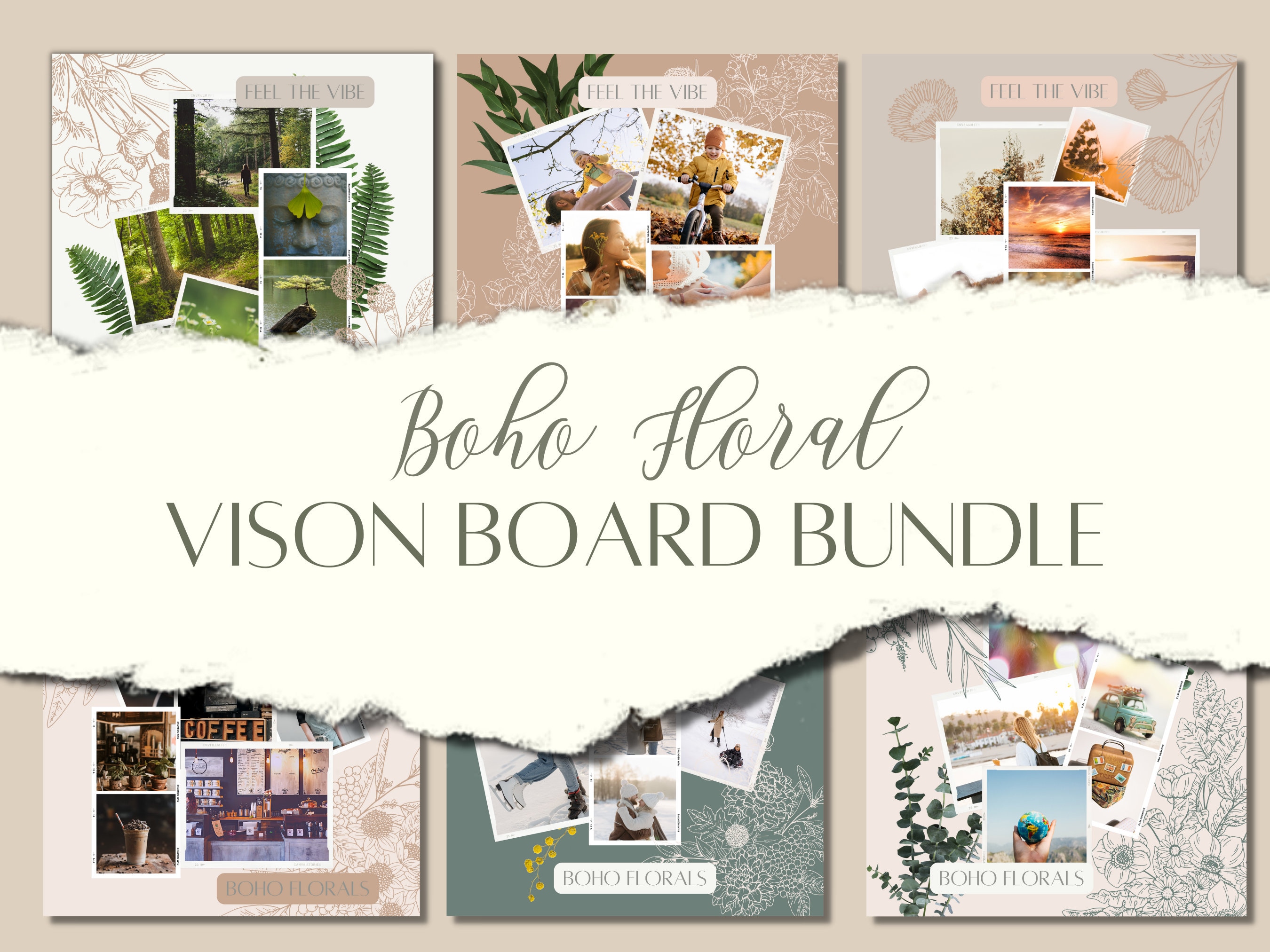 Digital Vision Board Kit | Vision Board Printable | Goal Planner ...