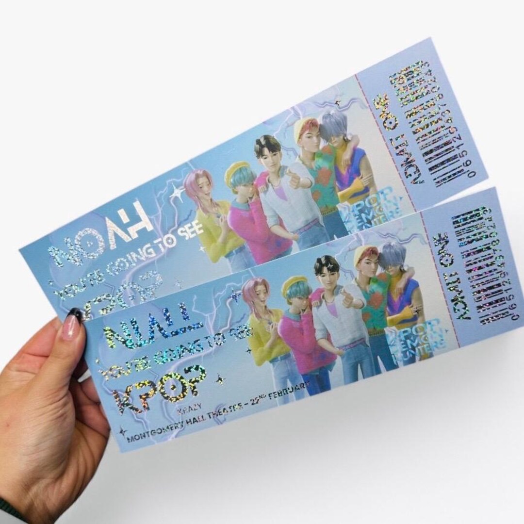 Kpop Boys All Stars Tribute Gift Reveal Ticket - XL 29cm Including Card ...