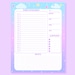 Cute Star Printable Calendar, Kawaii Daily Schedule (PDF) - Etsy