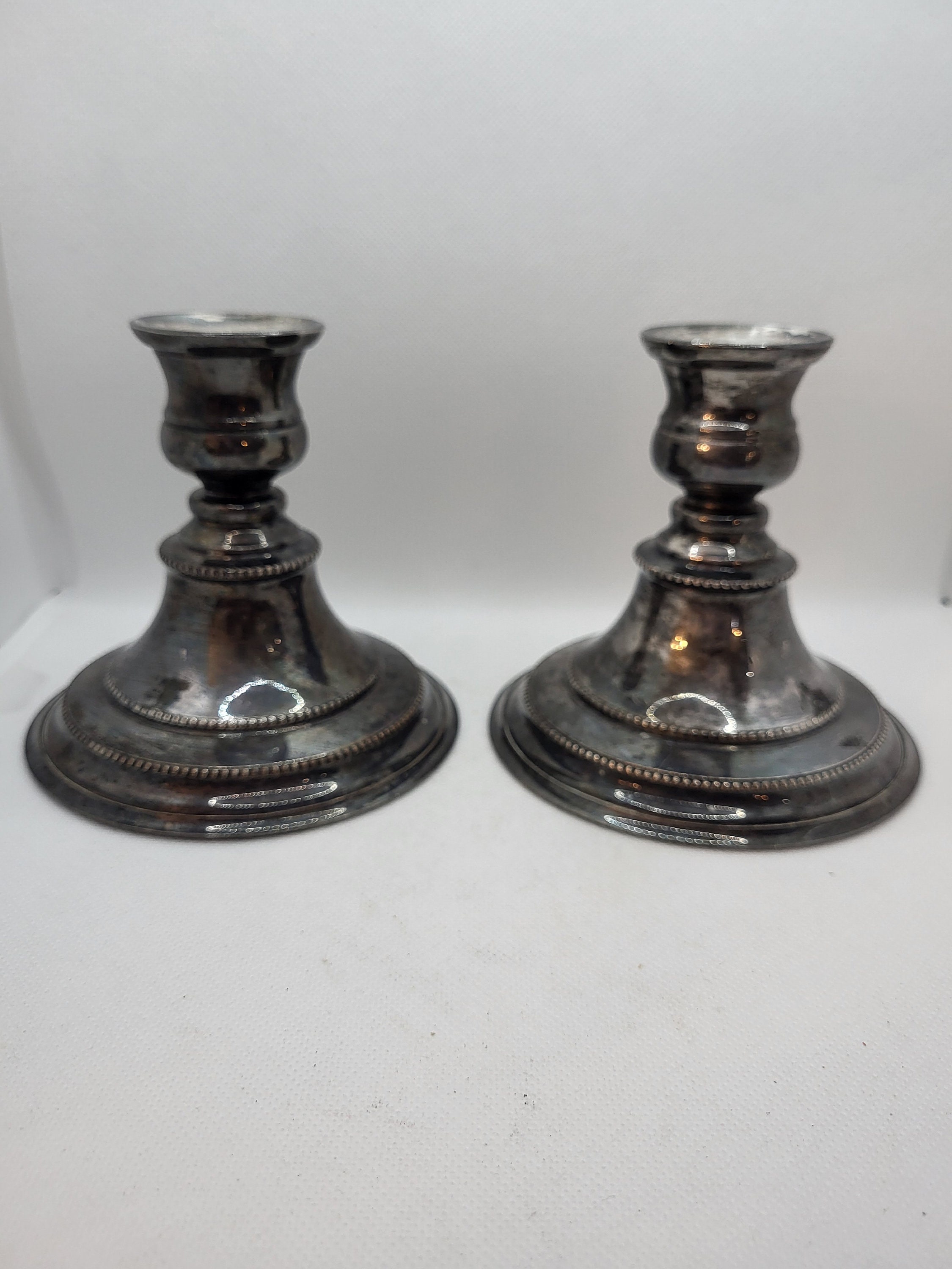 RAND EP on Copper Candlestick Holders Set of 2 With Heavy Tarnish - Etsy