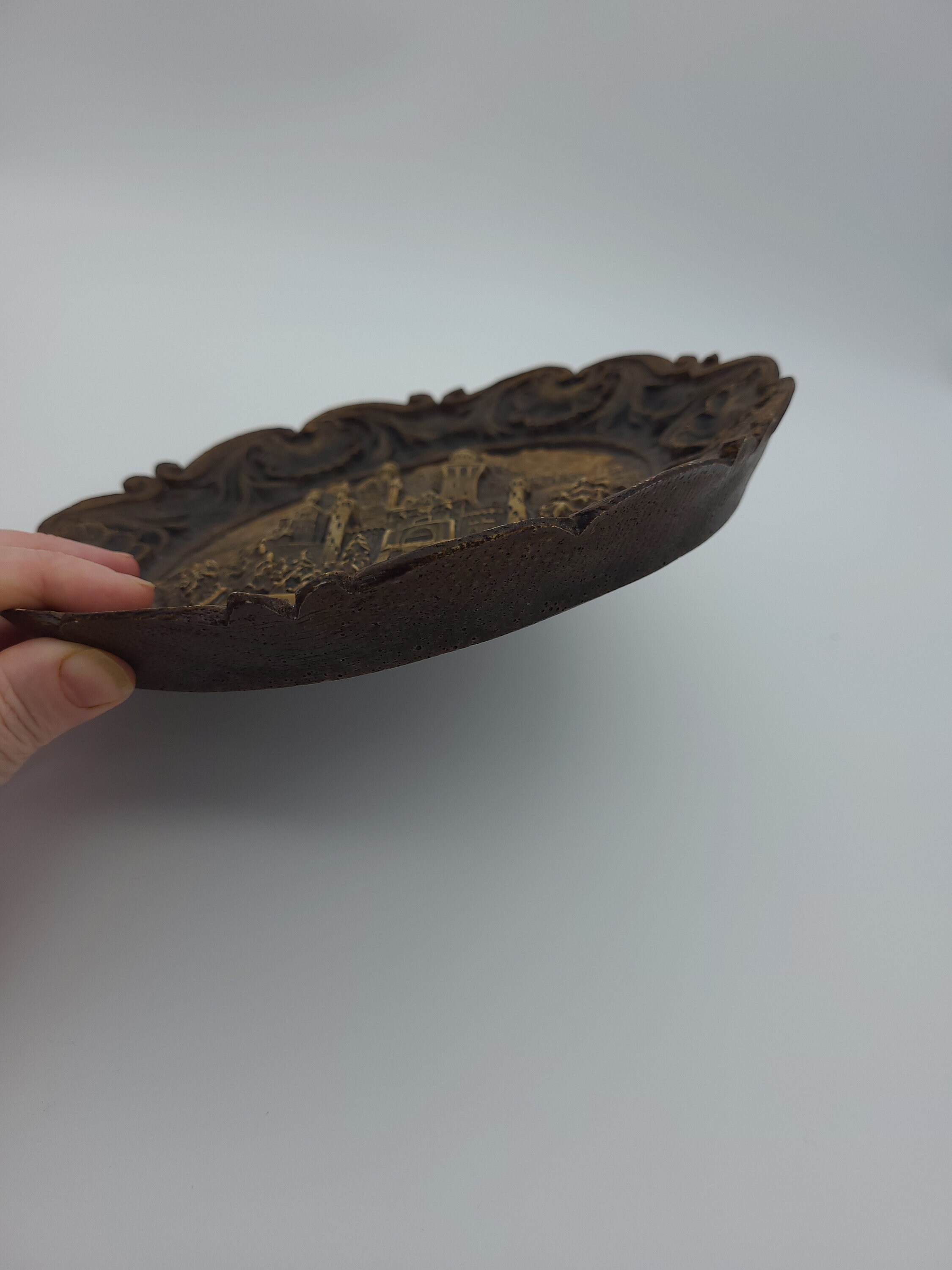 Vintage German Neuschwanstein 3D Hand Carved Castle Plate - Etsy