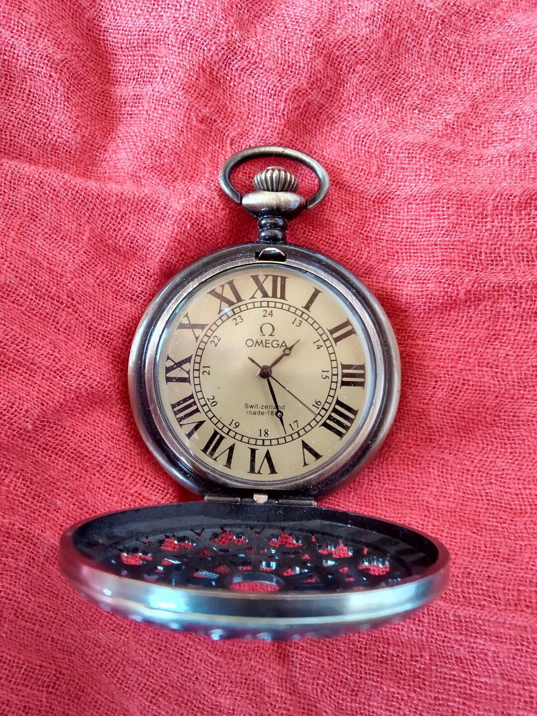 Vintage Omega Hand-wound Pocket Watch - Etsy