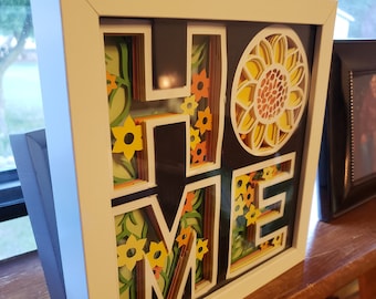 Mandala Alphabet Shadowbox - Etsy