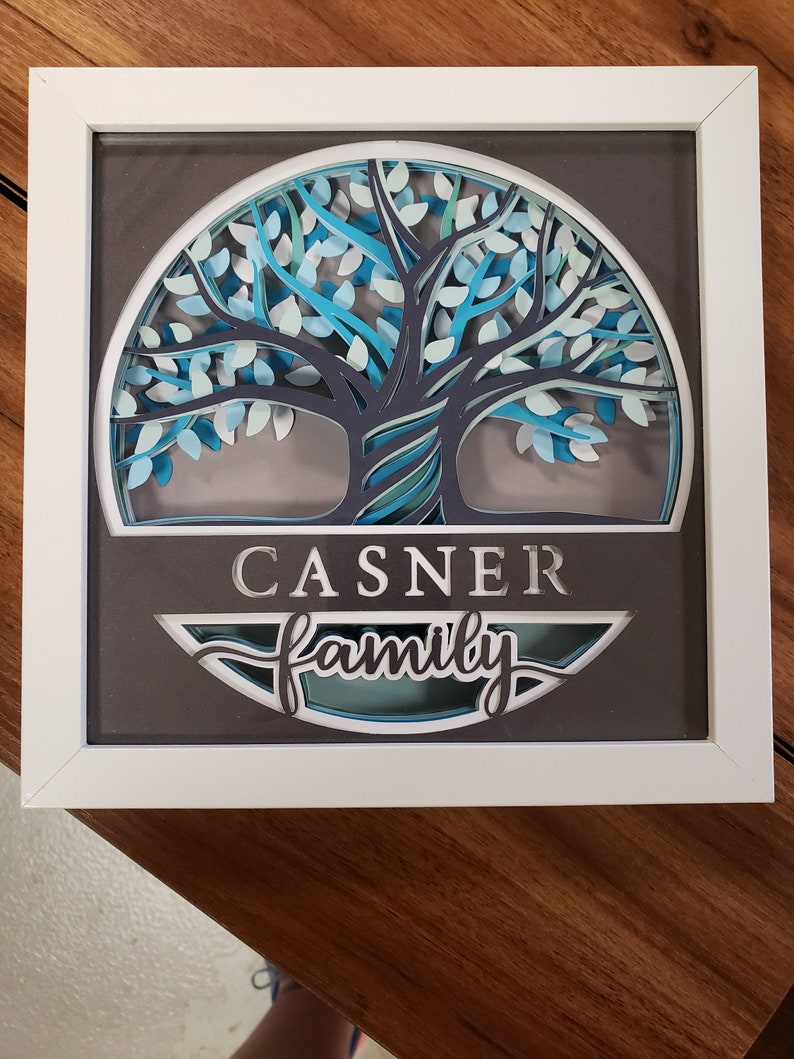 Family Tree Shadow Box - Etsy