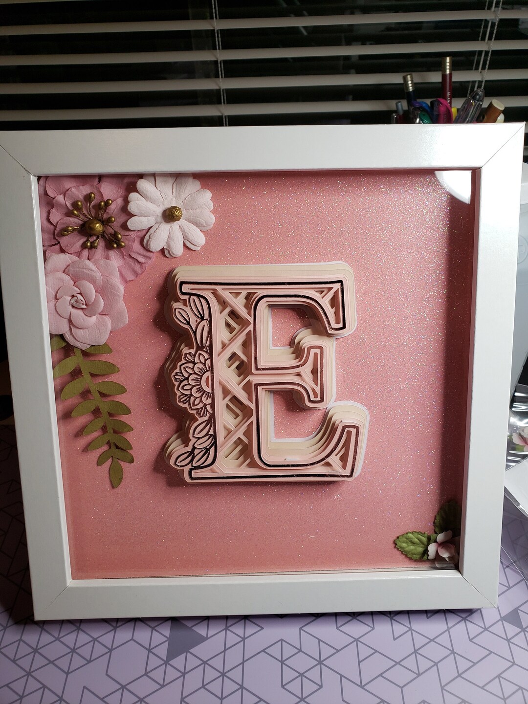 Mandala Alphabet Shadowbox - Etsy