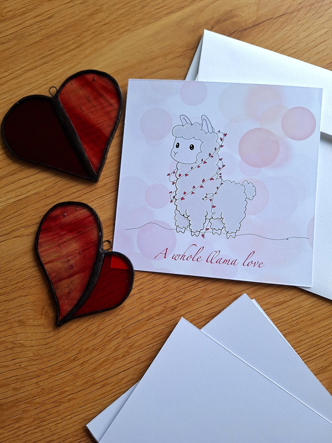 Digital Art Valentines Day A Whole Llama Love - Etsy