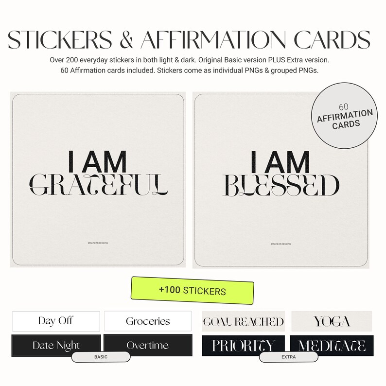 Digital Daily Gratitude Journal, Goodnotes Hyperlinked Planner ...