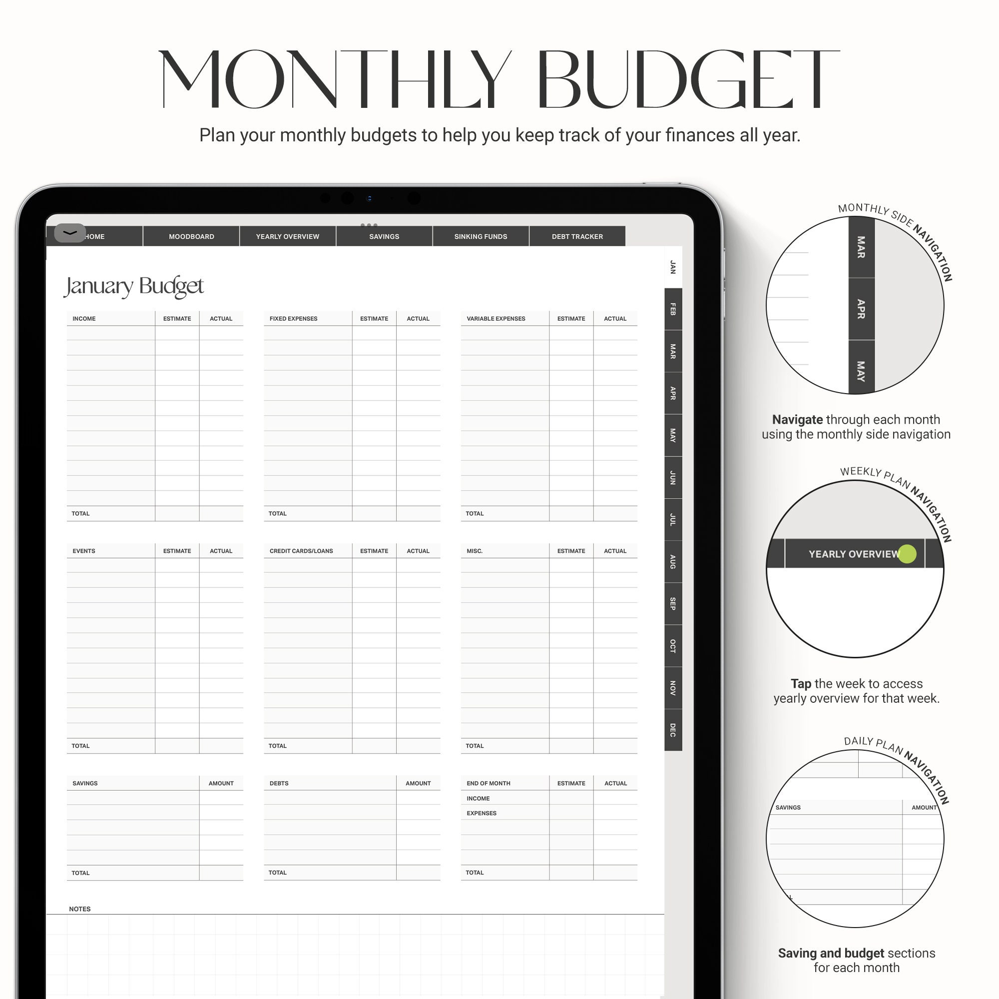 2023 Planner Bundle Digital 2023 Digital Planner, Digital Daily ...