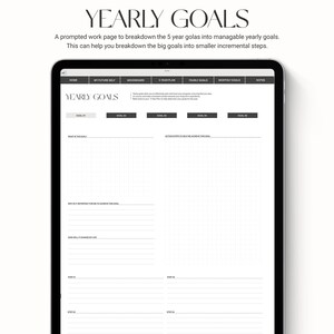 Goal Digital Planner, Goal Setting, Life Productivity Planner Template ...