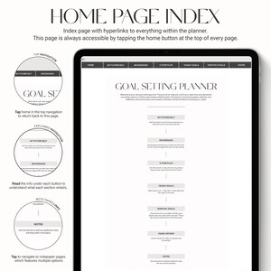 Goal Digital Planner, Goal Setting, Life Productivity Planner Template ...