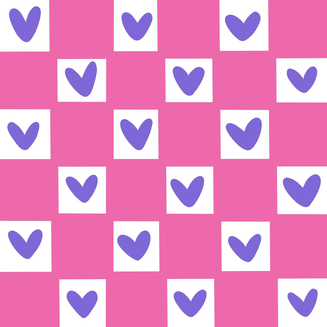 Checkered Love Background - Etsy