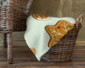 Gingerbread Man Throw Blanket - Etsy