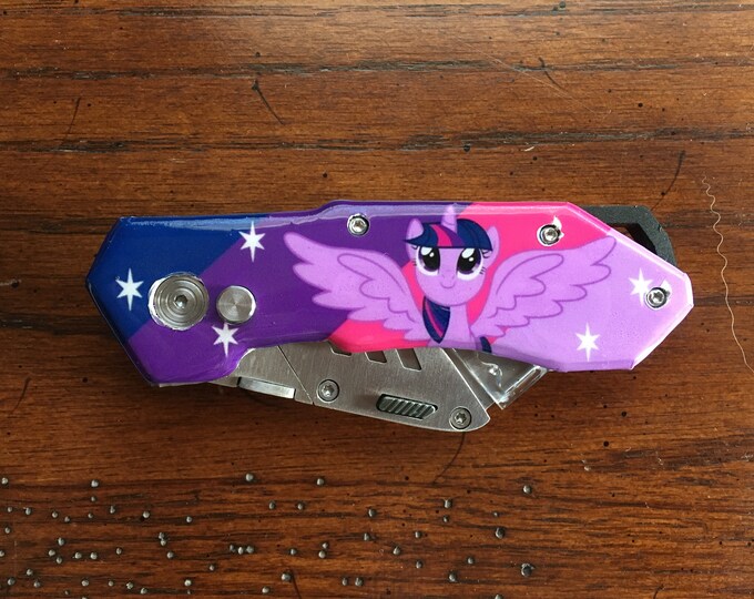My Little Pony Twilight Sparkle Razor Blade Pocket Knife Custom Made - Etsy