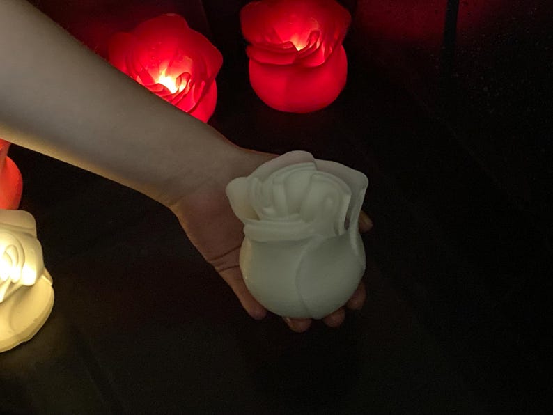 Waterproof Floating LED Rose Lamp: Romantic Pool & Hot Tub Decor - Etsy