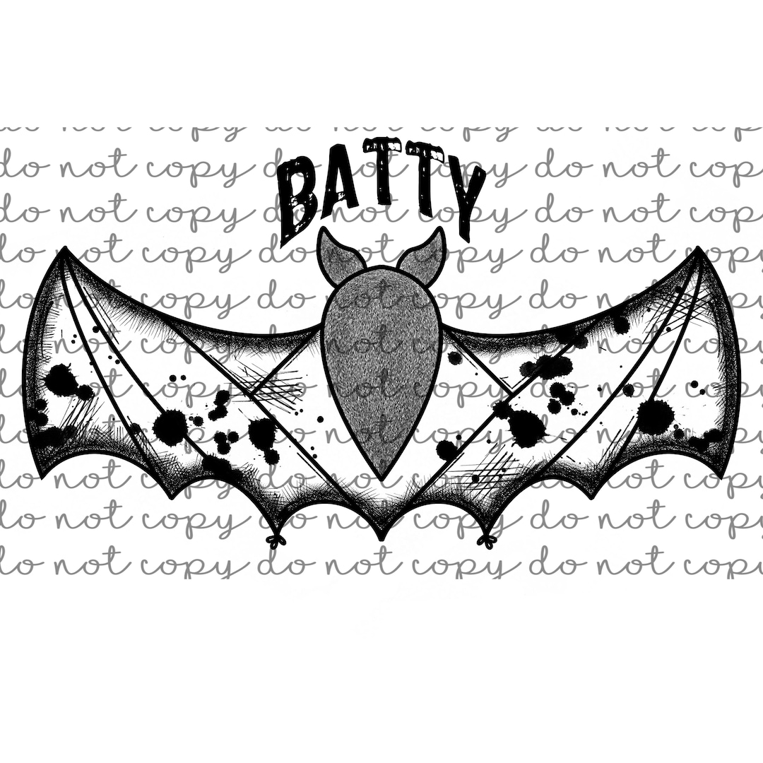 Batty, Bat, Crazy, PNG, Sublimation, Digital Download - Etsy