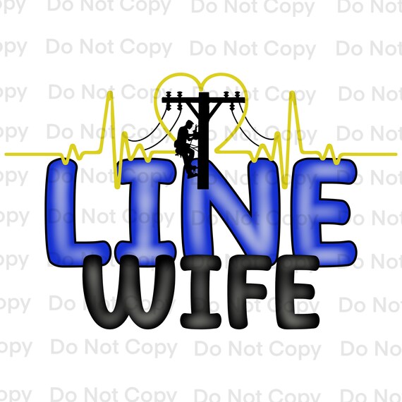 Line Wife Wife Wifey Lineman Png Sublimation Digital | Etsy