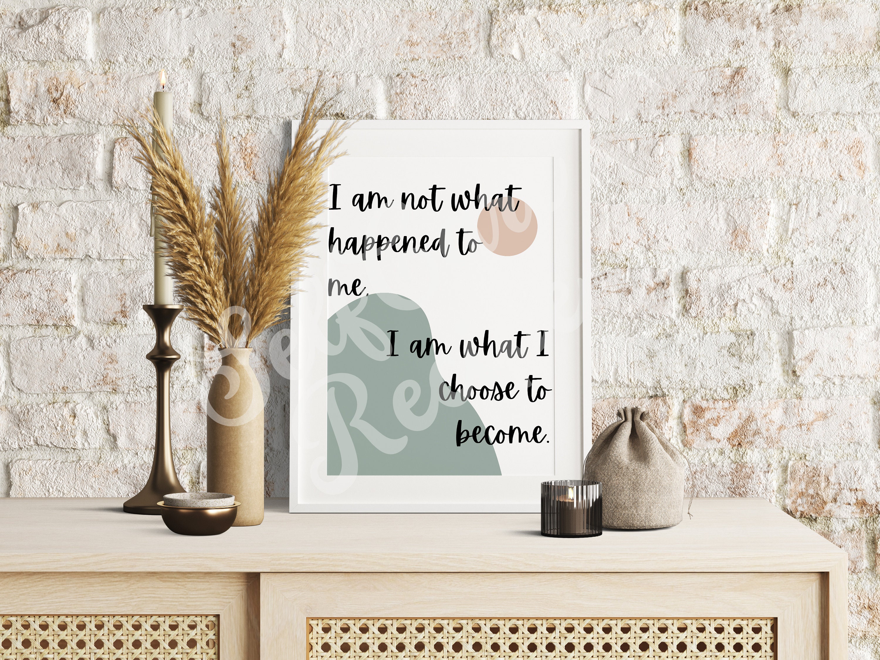 Light Boho Therapist Office Wall Art Set of 6 Therapy Posters ...