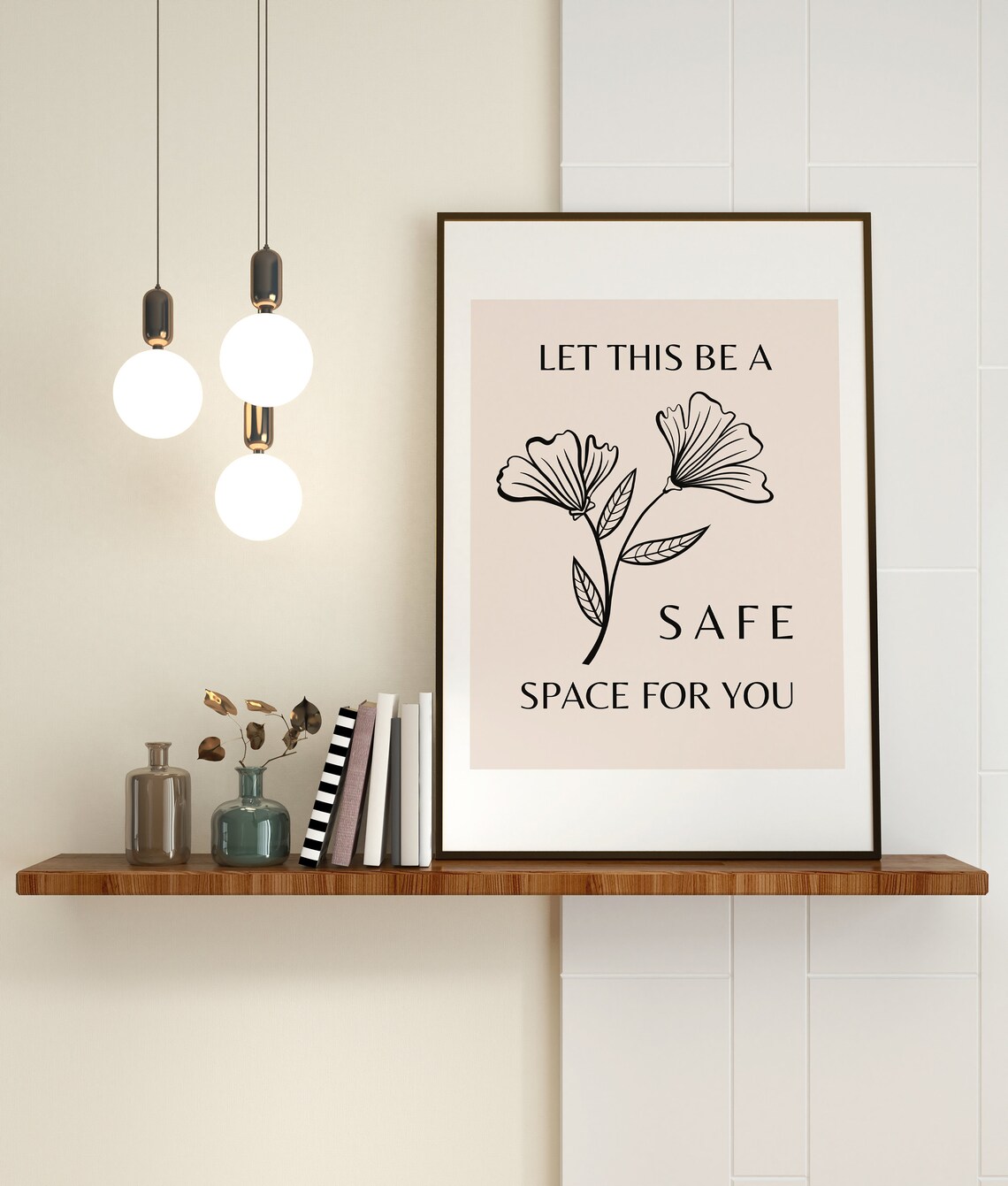 Modern Neutral Therapist Office Wall Art Set of 6 Minimalist - Etsy