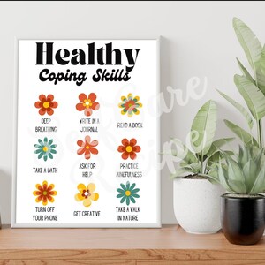 Retro Therapist Office Wall Art Set of 6 | Therapy Posters ...