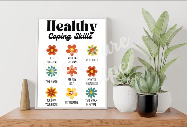 Retro Therapist Office Wall Art Set of 6 Therapy Posters - Etsy