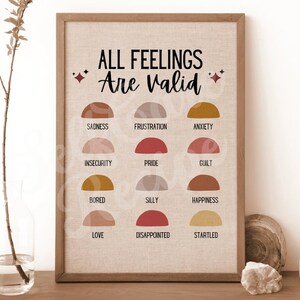 Boho Therapist Office Wall Art Set of 6 | Therapy Posters ...