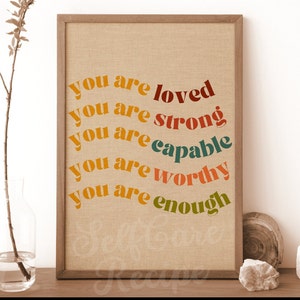 Retro Therapist Office Wall Art Set of 6 | Therapy Posters ...