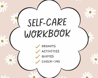 Interactive Self Care Workbook | Anxiety Activities | Journal Prompts ...