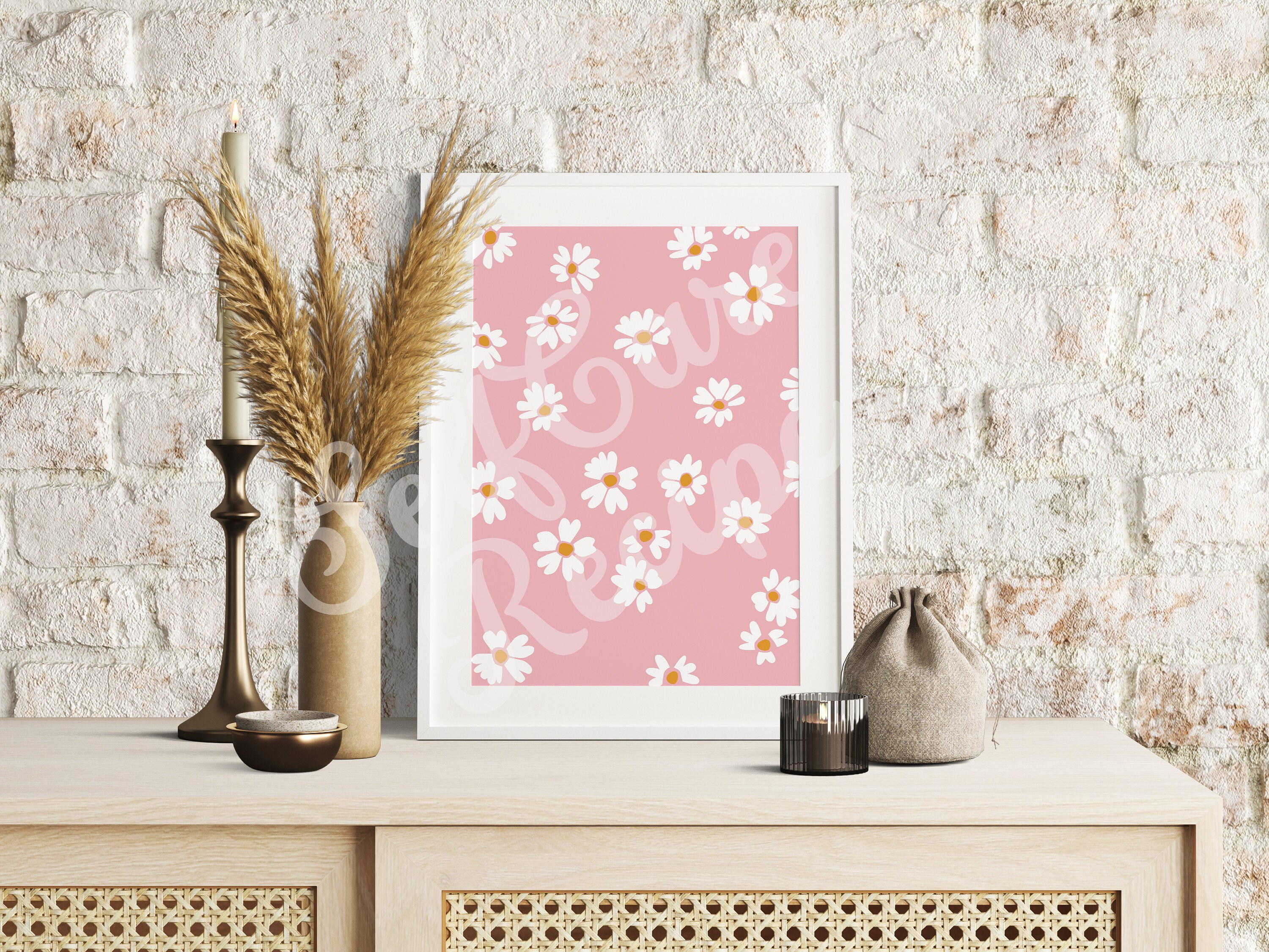 Pink Retro Therapist Office Wall Art Set of 6 Therapy Posters ...