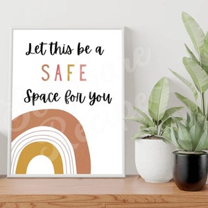 Boho Therapist Office Wall Art Set of 6 | Therapy Posters ...